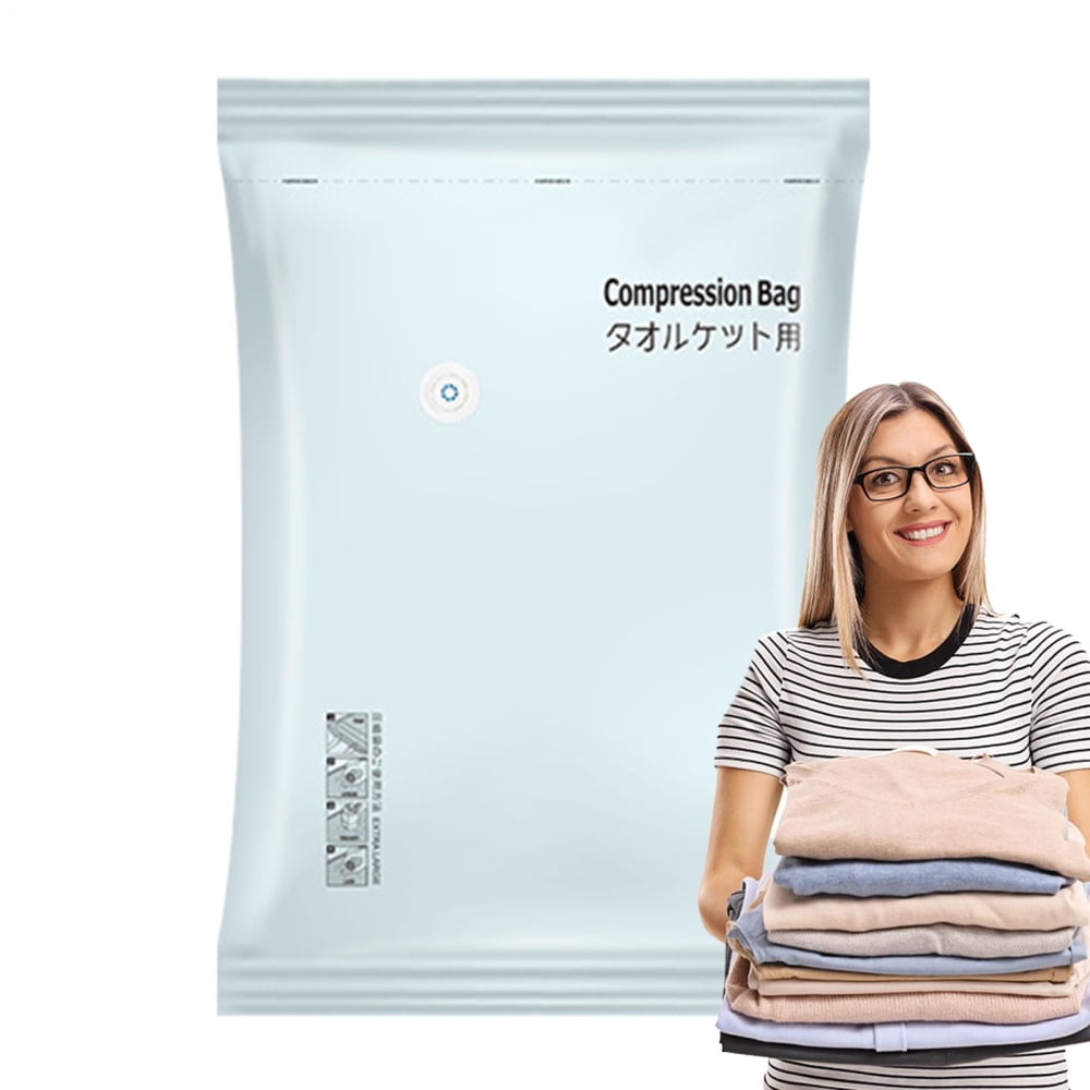 SHZONS Vacuum Sealed Bags for Clothing Dust Cover Compression Pouch ...