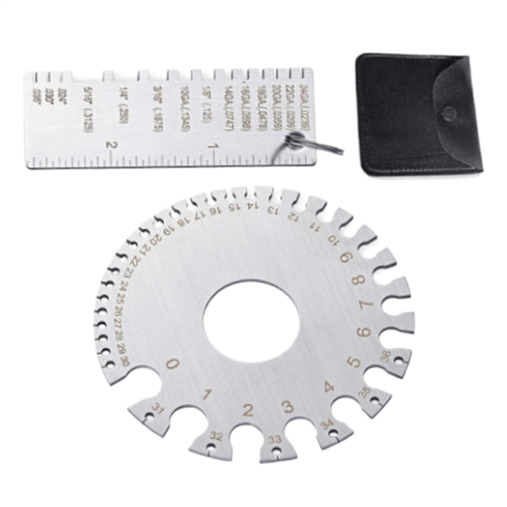 SHZONS Wire Gauge Tool Engraved Steel Sheet Metal Gauge Thickness Tool ...