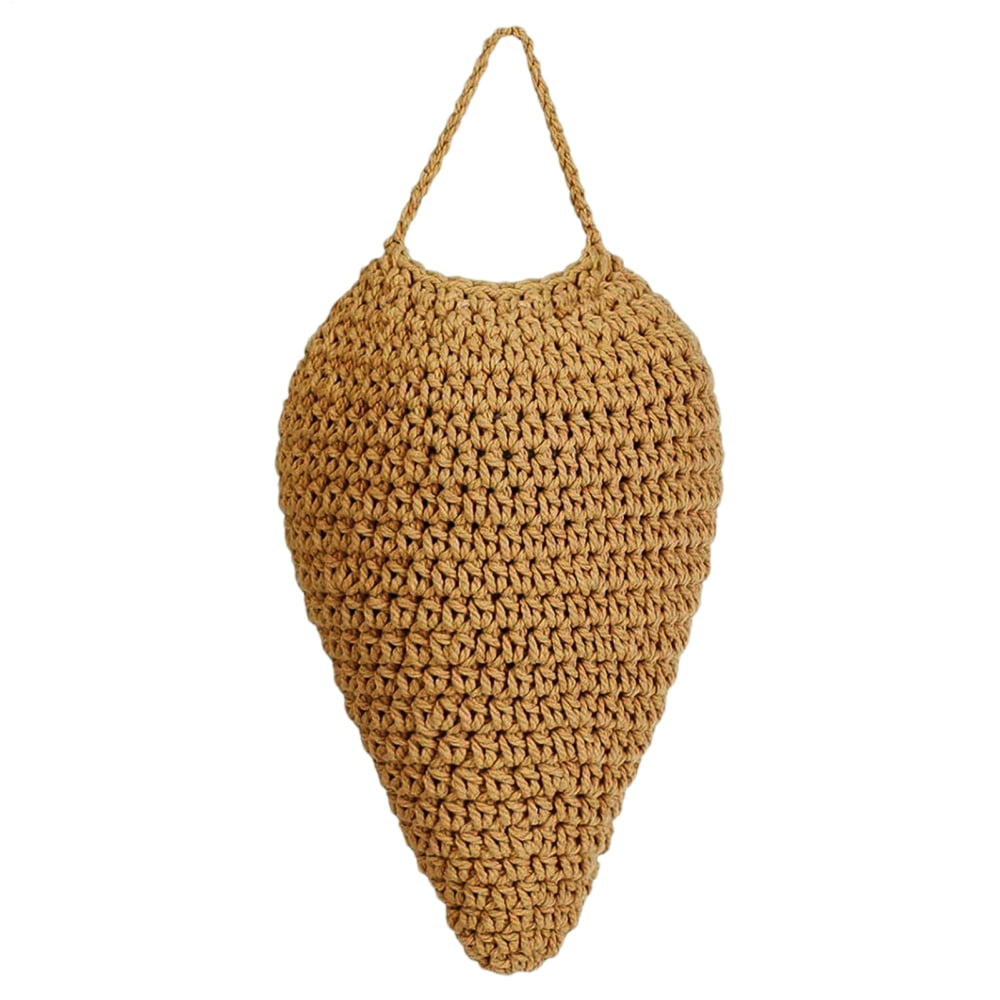 SHZONS Woven Crochet Wasp Nest Decoy Fake Hornets Nest Hangable Deter ...