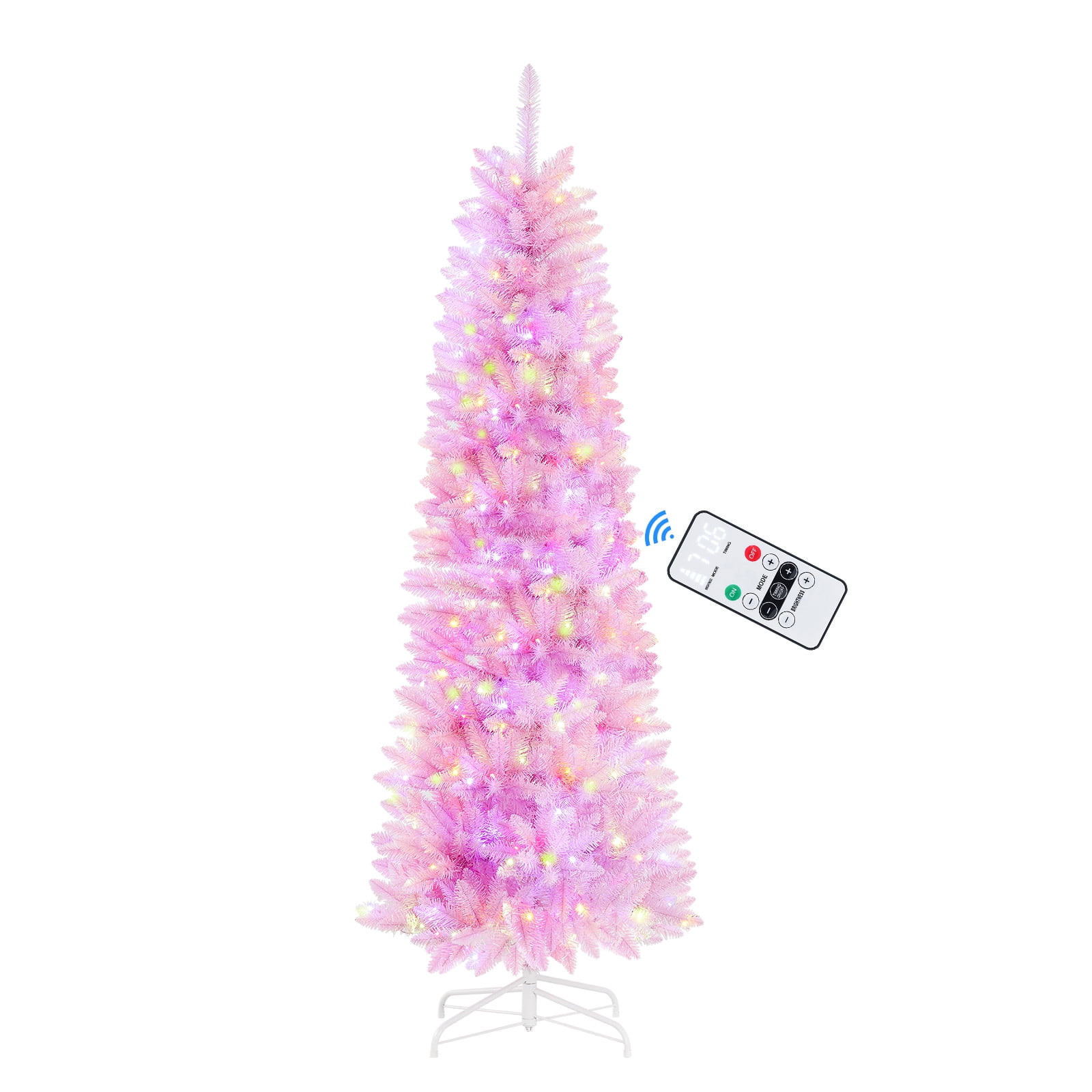 SHareconn 6ft Prelit Artificial Christmas Tree, 240 Lights, 688 Tips ...