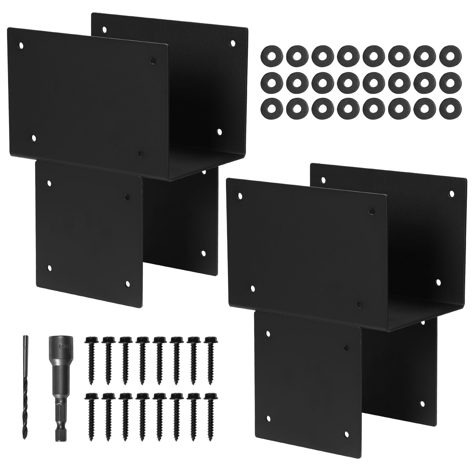 SHegdu 2 Pack Pergola Brackets 6x6 (Actual 5.5x5.5in) Gazebos Hardware ...