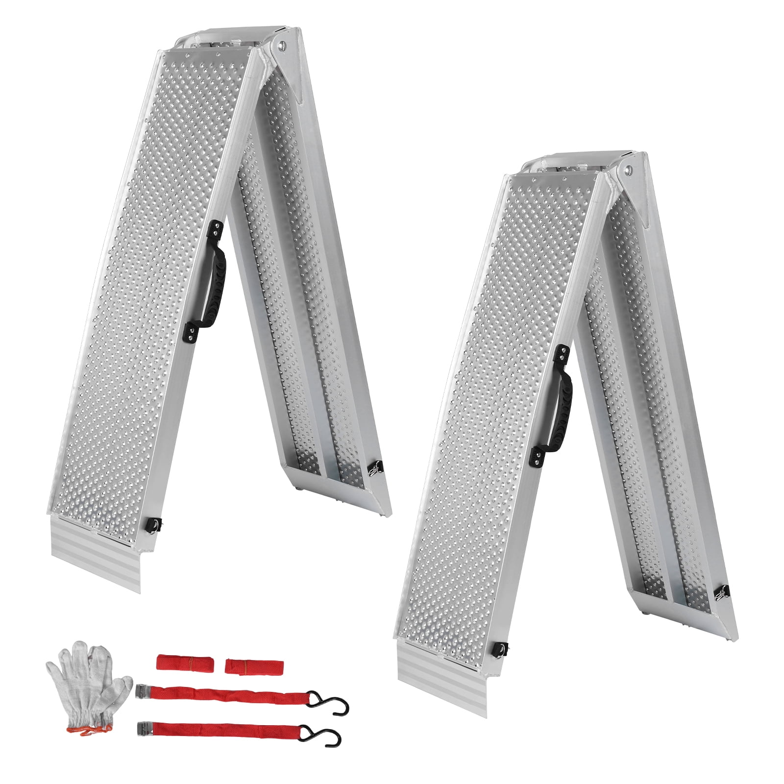 SHegdu 2PCS 85 Inch Aluminum Motorcycle Ramp with Handle Truck Ramps ...