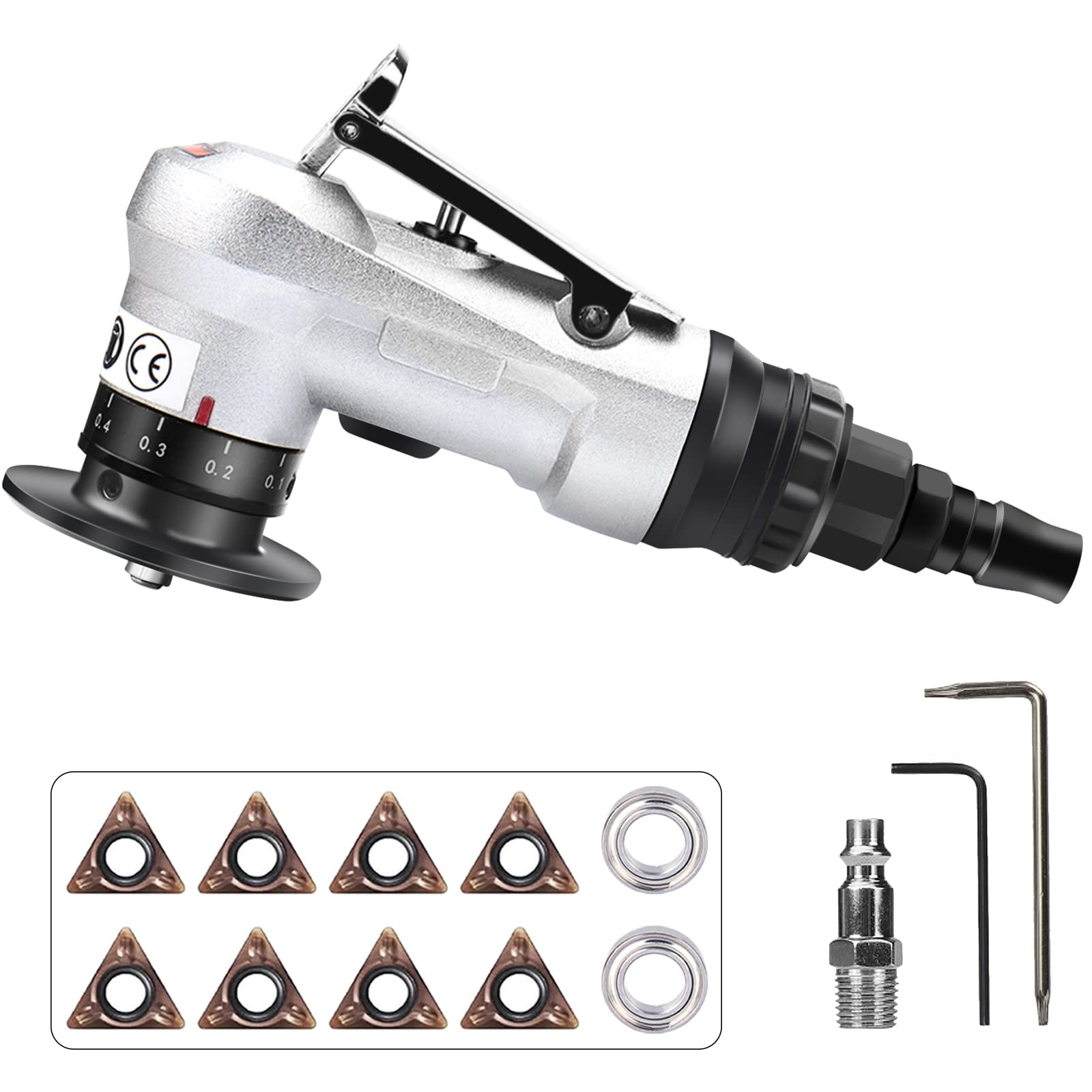 SI FANG Mini Pneumatic Chamfering Tool with Replace Blades Inserts and ...