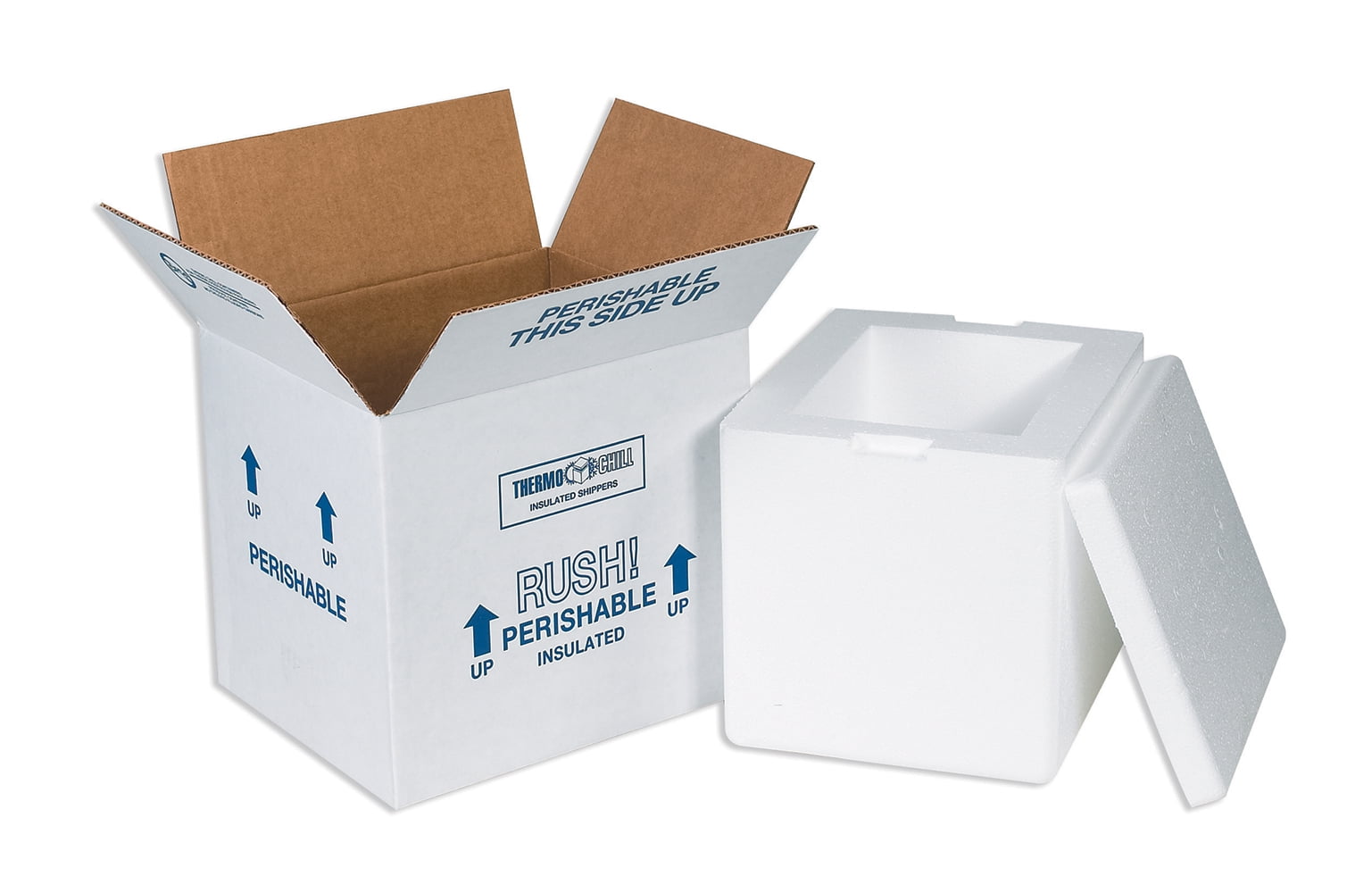 SI PRODUCTS Insulated Shipping Kits 8" x 6" x 7" White 8/Case 207C ...