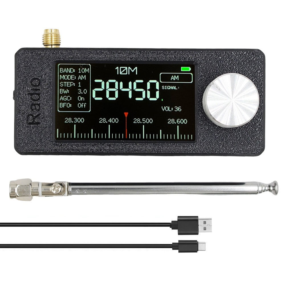 SI4732 Full Band Radio With Loop / Thumb / Telescopic Antenna 0.5 ...
