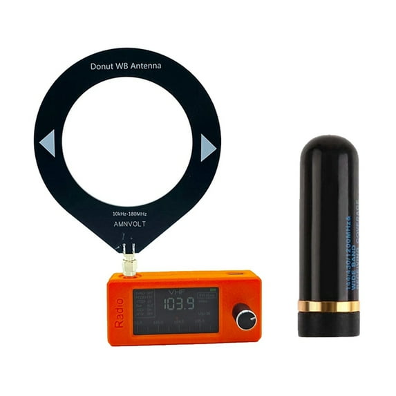 SI4732 Mini Radio Receiver 10KHz-180MHz+Rough Antenna Portable ...