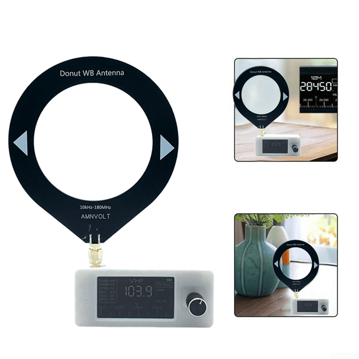 SI4732 Mini Radio Receiver+Rough Antenna 10KHz-180MHz Portable ...