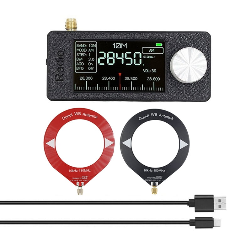SI4732 Radio Mini Receiver 10Khz-180Mhz Portable Radio+Loop Antenna Kit ...