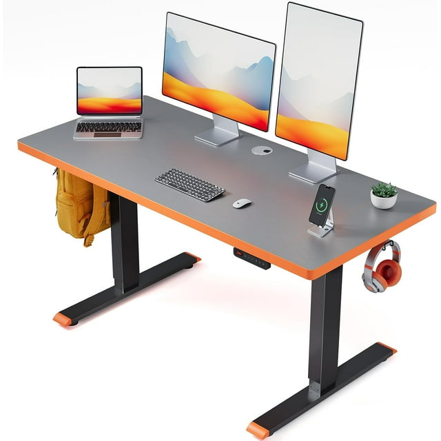 SIAGO Electric Standing Desk Adjustable - 48 x 24 Inch Sit Stand up ...