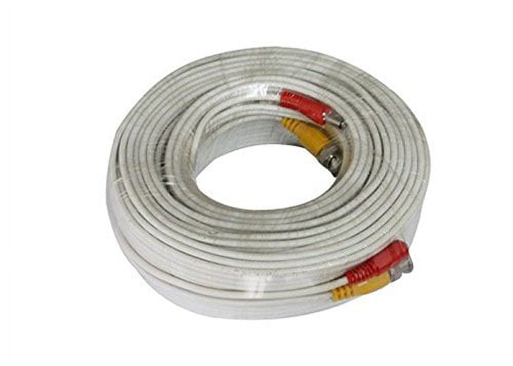 SIAMESE CCTV PRE-MADE CABLE 50' WHITE - Walmart.com