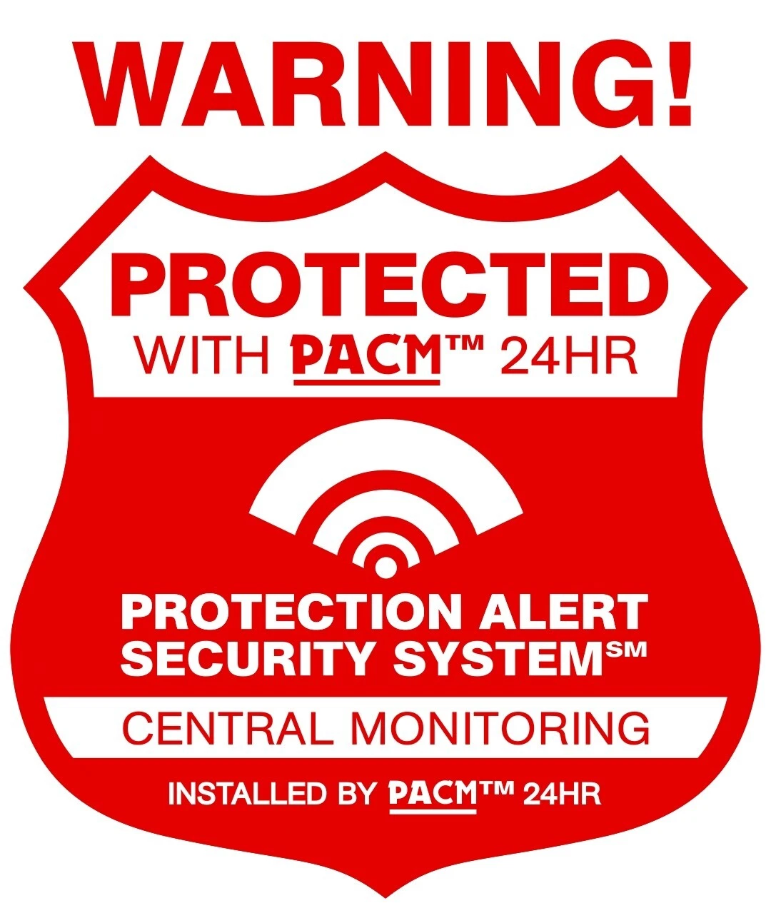 SIANA- 14 Security Home Alarm Decals Set 3 Cctv Cling - See Security ...