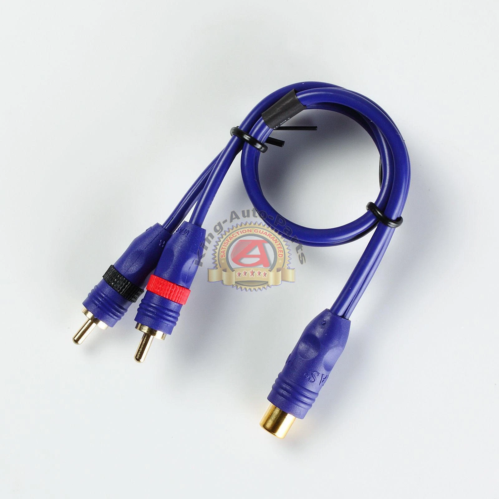 SIANA- 1Ft 1' High Performance Blanced Cable Rca Y-Adapter 2 Meal To 1 ...