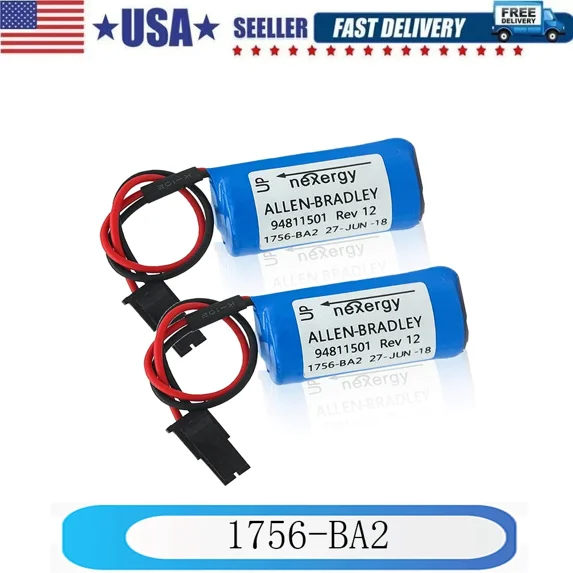 SIANA- 2 Pcs Ab 1756-Ba2 3V Battery For Allen Bradley Plc 1756-Ba2 ...