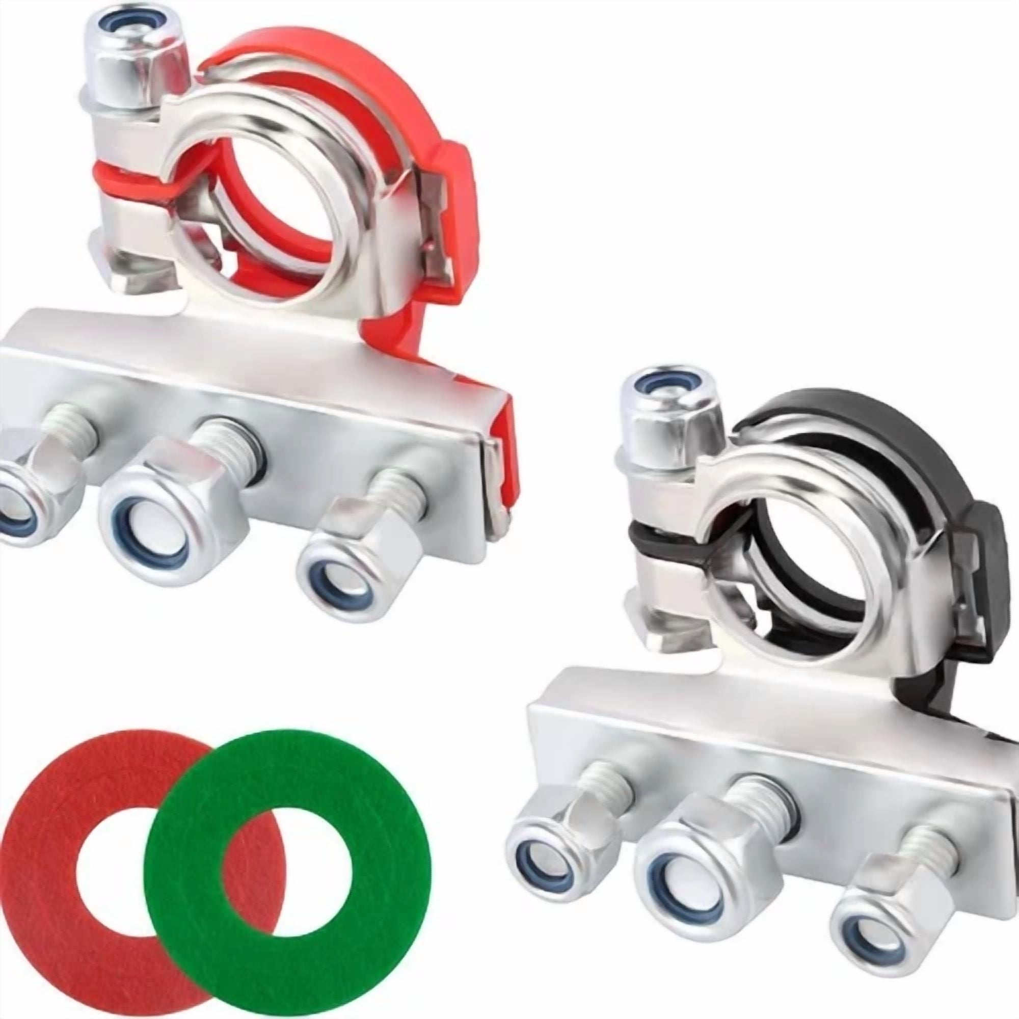 SIANA- 2Pcs Battery Terminal Connectors With Washers, Antirust Car ...