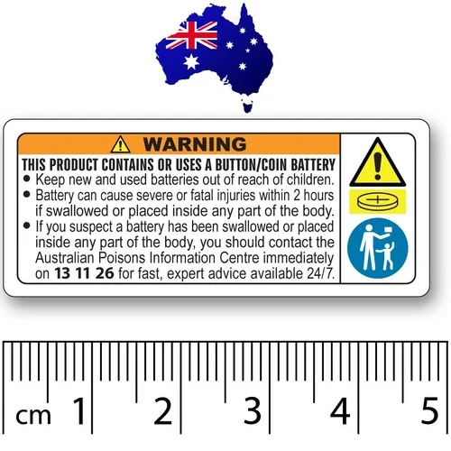 SIANA- 3,000 Australia Compliant Button Cell Coin Battery Ingestion ...