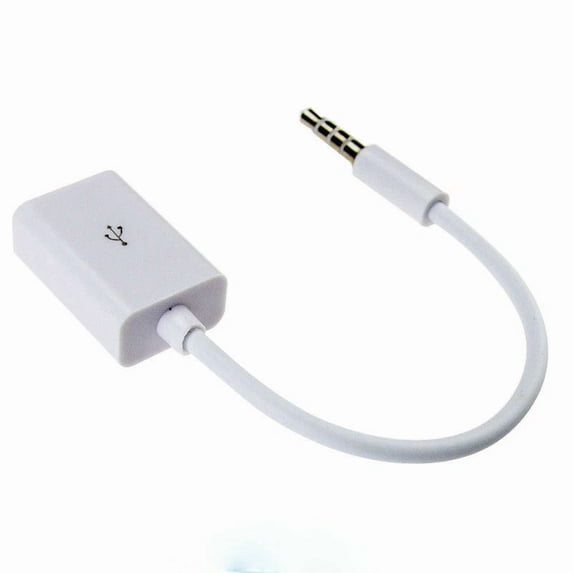 SIANA- 3.5Mm Male Aux Audio Plug Jack To Usb 2.0 Female Converter Cable ...