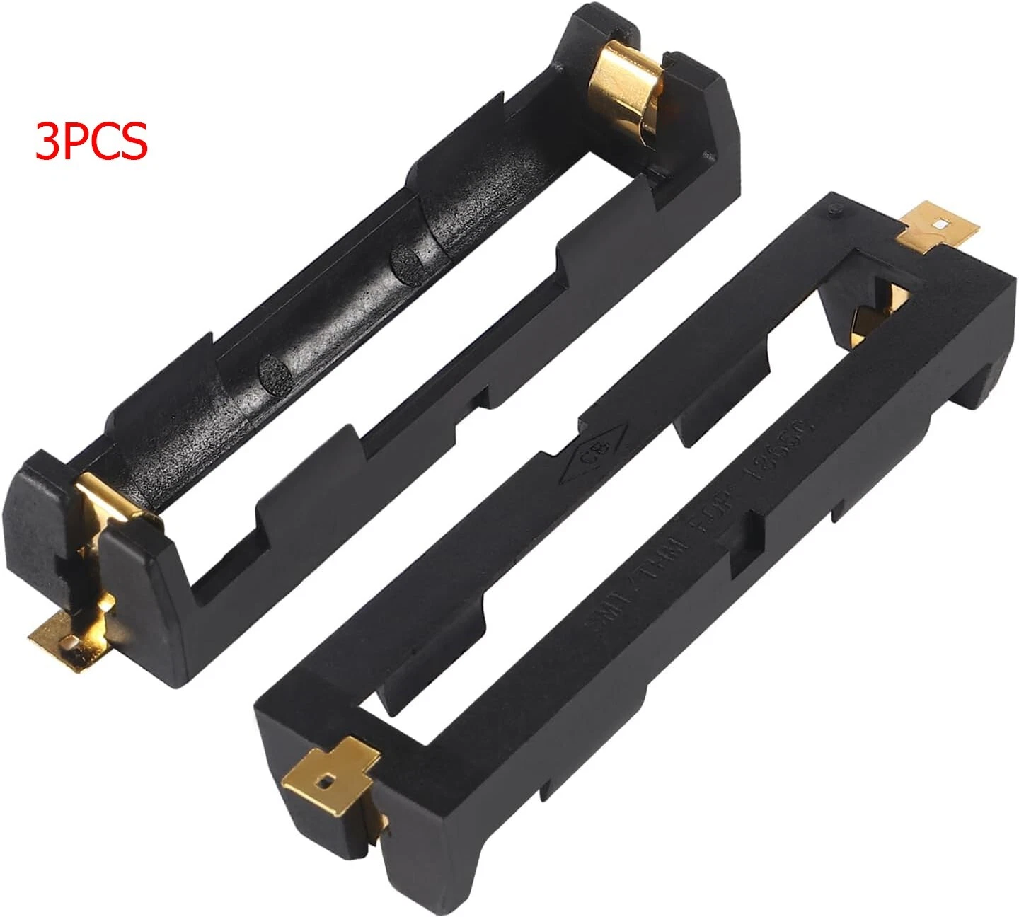 SIANA- 3Pcs 18650 Battery Clip Holder Box 1Slot Copper Contacts ...