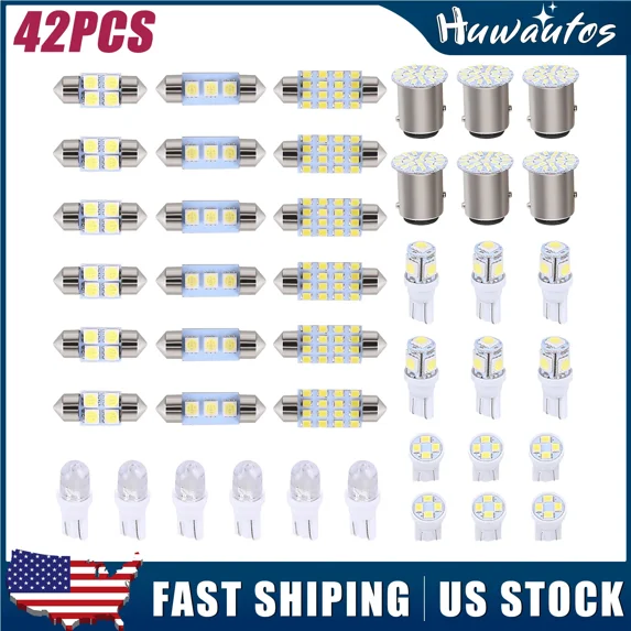 SIANA- 42X For Toyota Car Interior Combo Led Map Dome Trunk License ...