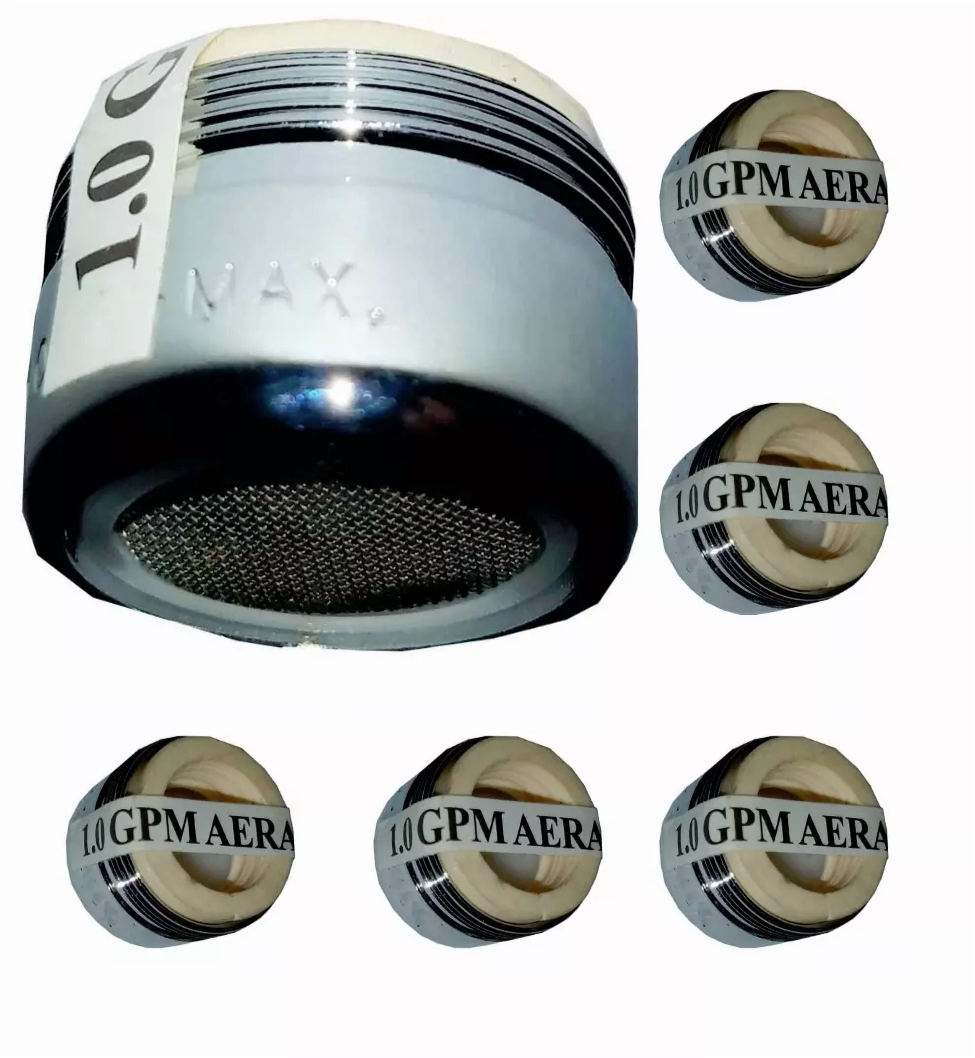 SIANA- 6 Pcs. Dual Thread Faucet Aerator Water Saving 1.0 Gpm Max ...