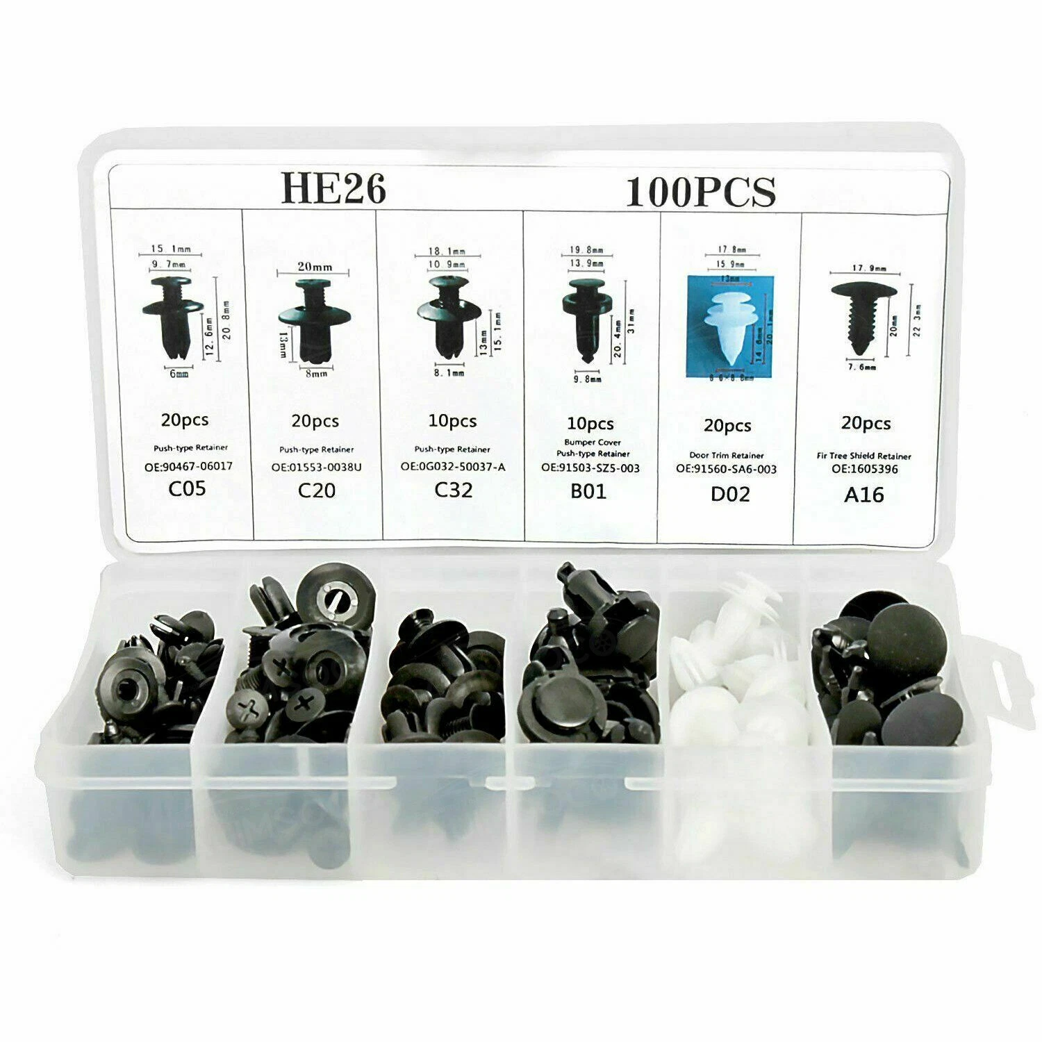 SIANA- Accessories Clip Trim Car Push Pin Rivet Bumper Door Panel ...
