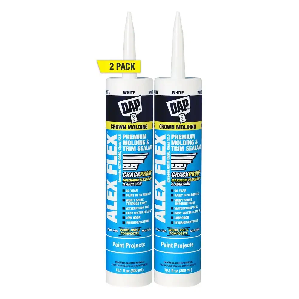 SIANA- Alex Flex 10.1 Oz. White Premium Molding And Trim Sealant (2 ...