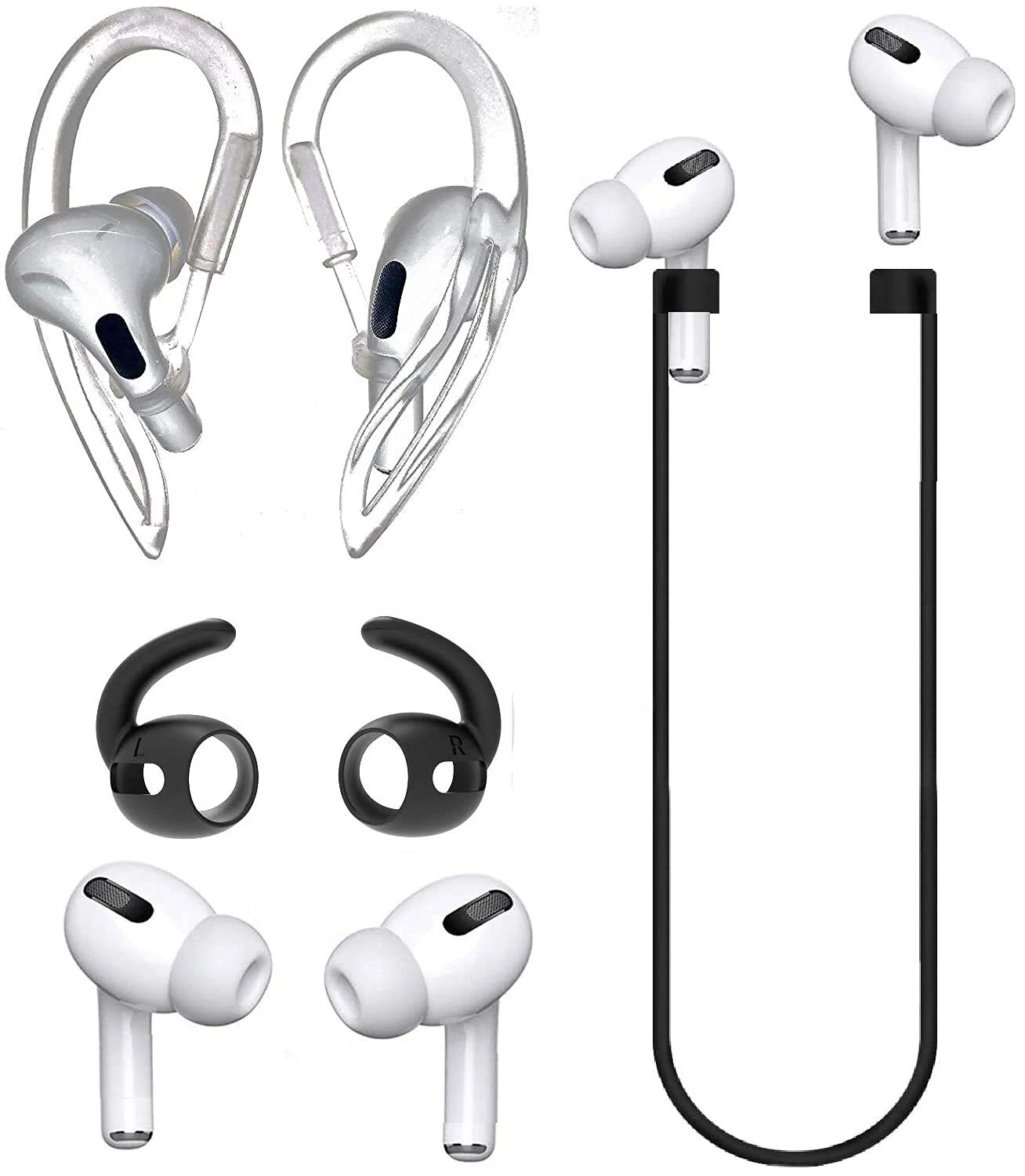 SIANA- Anti-Slip Ear Hooks Strap Set For Keeping Your Earbuds Secure ...