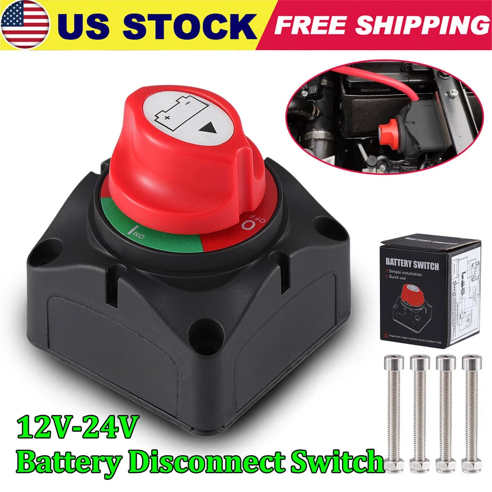 SIANA- Battery Disconnect Switch Cut/Shut Off 275-1250Amp Marine Boat ...