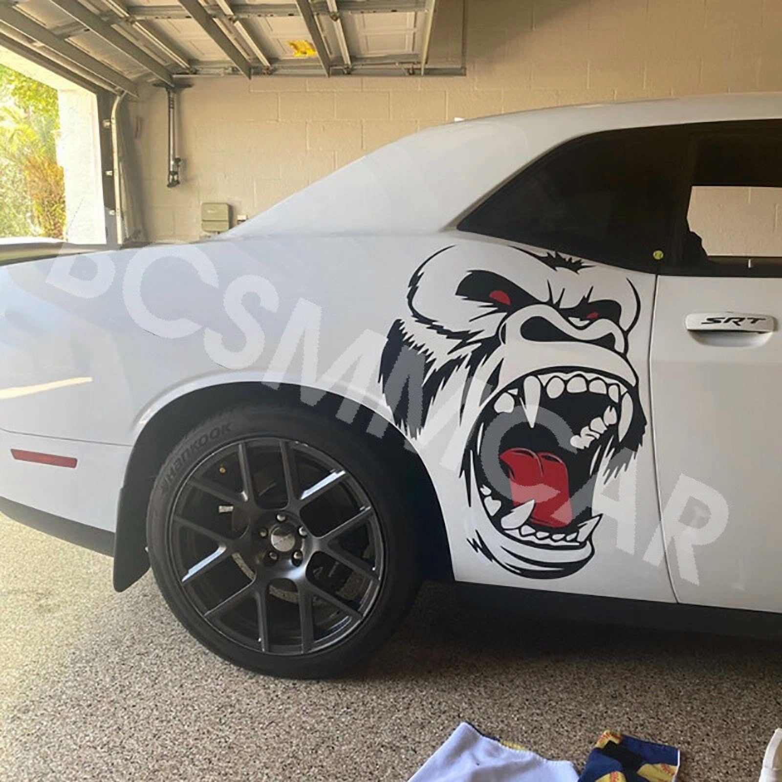 SIANA- Car Hood Side Body Door Window Diy Sticker Horror Ape Totem ...