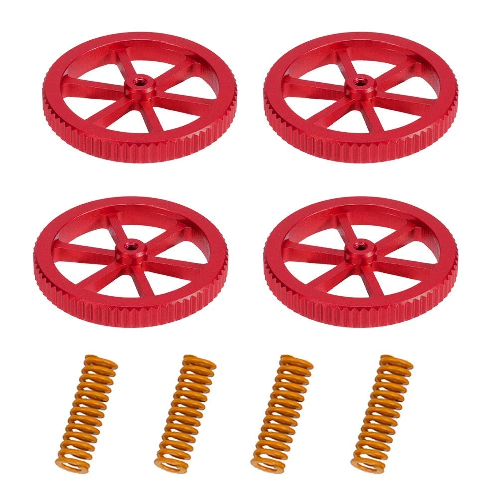 SIANA- Comgrow Creality 4Pcs Metal Leveling Nuts And Springs Upgraded ...