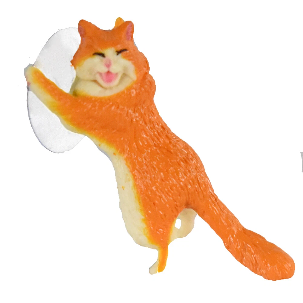 SIANA- Cute Kitten Cat Cell Phone Resin Suction Cup Holder Stand Orange ...