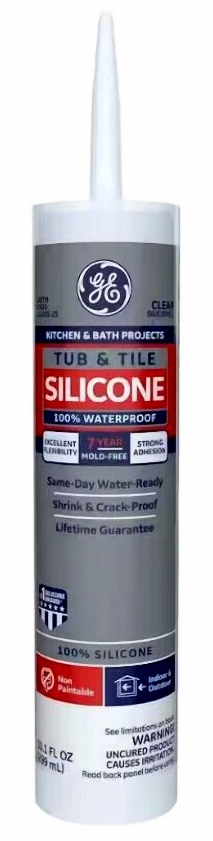 SIANA- Ge Silicone Tub And Tile Silicone Clear 100% Waterproof - 10.1 ...