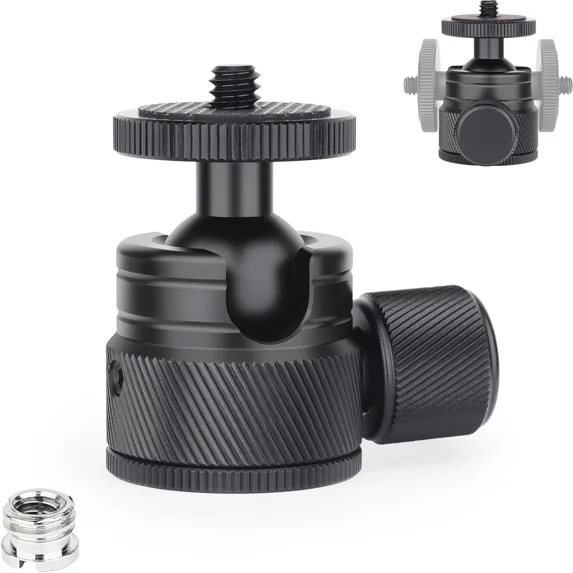 SIANA- Mini Ball Head- C19 Mount Tripod Head-Cnc Metal Low Profile ...