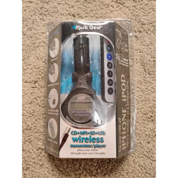 SIANA- Music Gear; Wireless In Car Transmitter (Sd/Cd/Usb/Mp3 To Fm ...