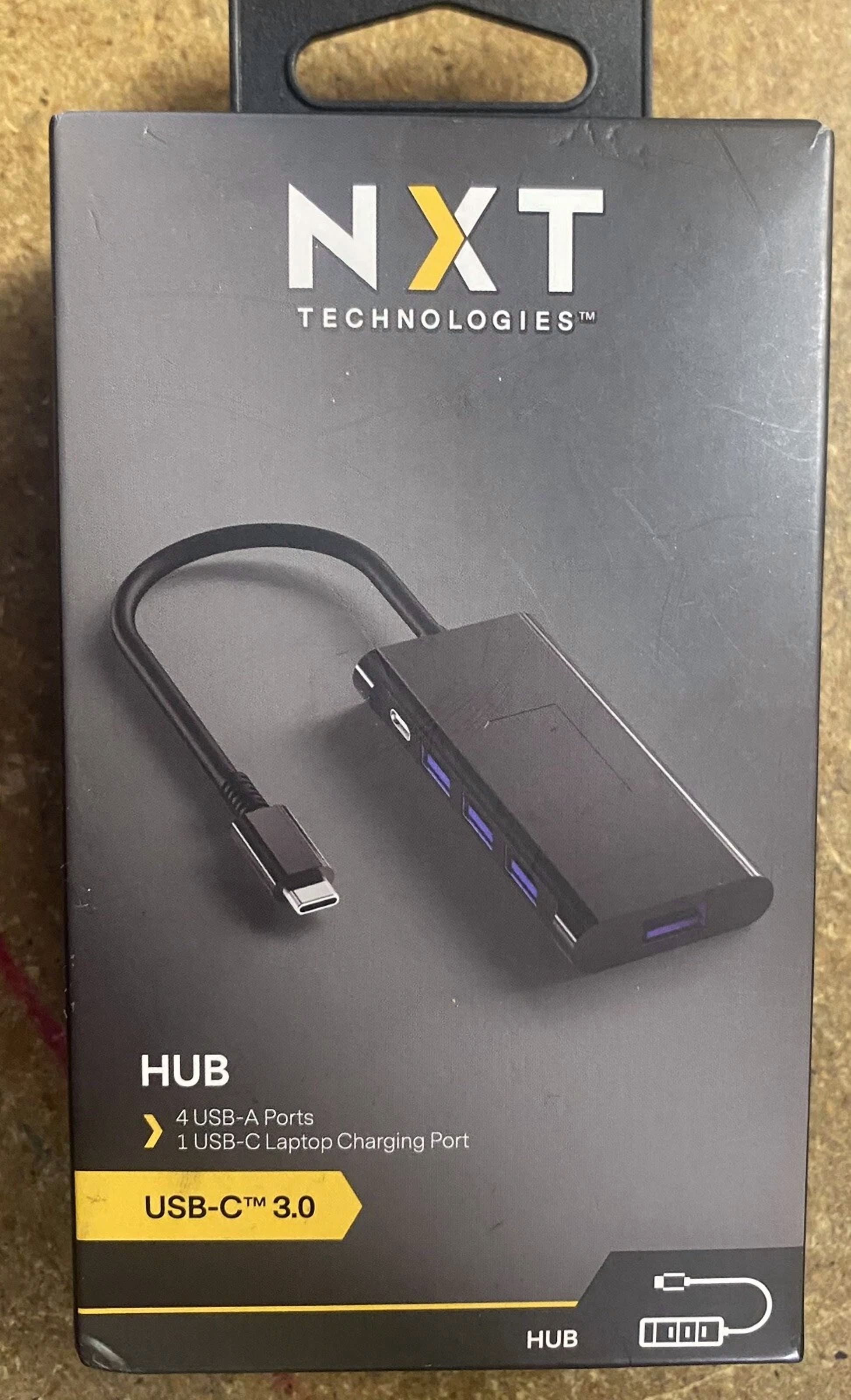 SIANA- Nxt Technologies Nx60398 4-Port Usb-C 3.0 Hub Black - Walmart.com