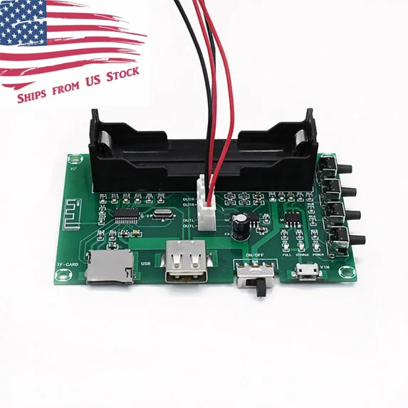 SIANA- Pam8403 5W+5W Stereo Bluetooth Audio Receiver Amplifier 18650 ...