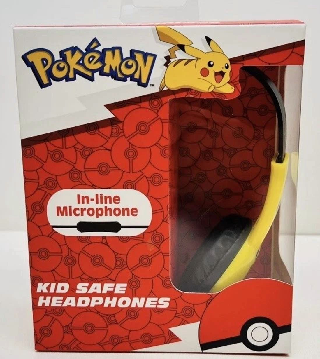 SIANA- Pokémon Kid-Safe Headphones With In-Line Mic. New Back To School ...