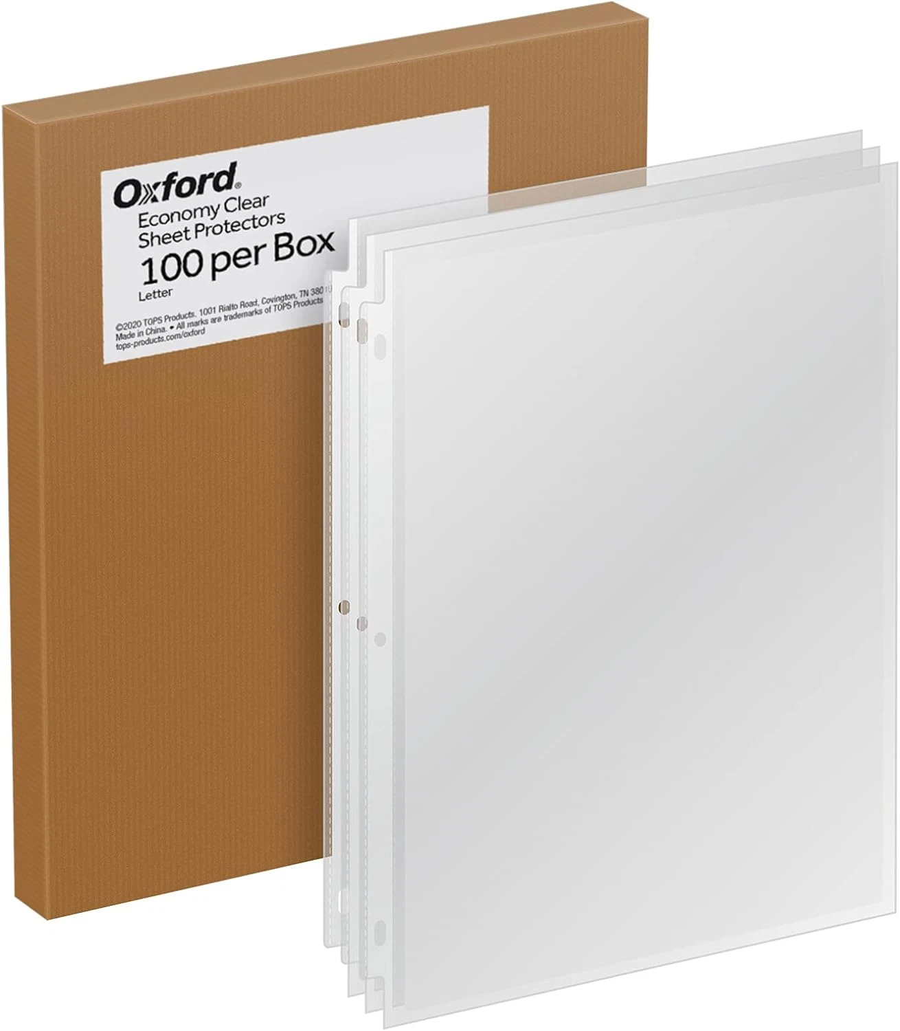 SIANA- Sheet Protectors, Clear Finish, Top Load, Letter Size Plastic ...