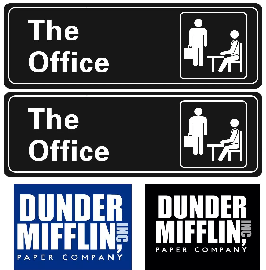 SIANA- The Office Sign Sticker, Dunder Mifflin Sign Sticker For Wall ...
