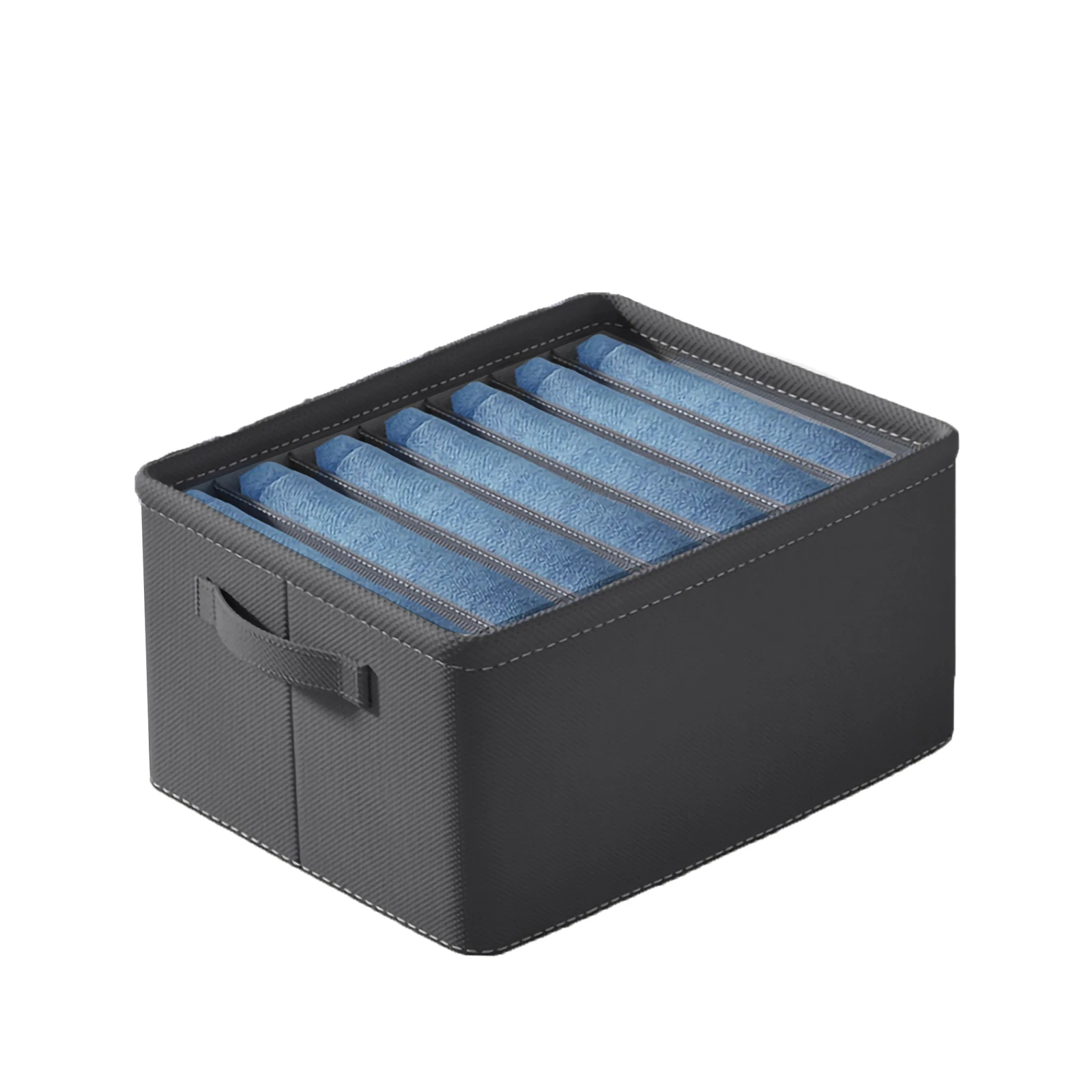 SIANA- Wardrobe Closet Organizer Cloth Storage Bin 7 Slot Jeans Pants ...