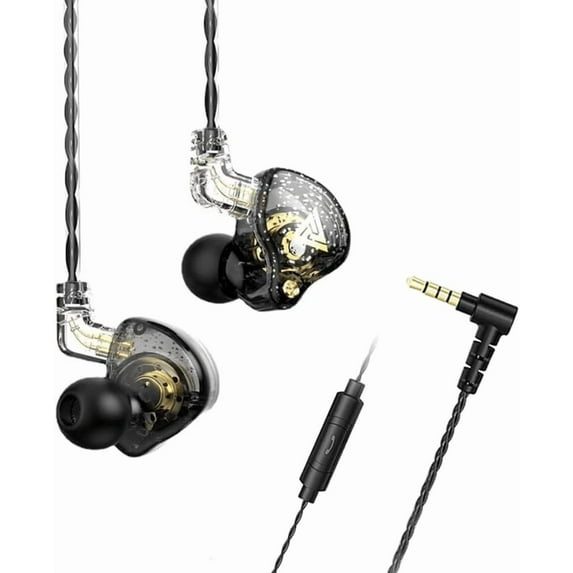 SIANA- Wired Gaming Earbuds, Qkz Ak6 Pro In Ear Monitors, Deep Bass ...