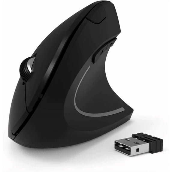 SIANA- Wireless Vertical Mouse, 2.4G Wireless Ergonomic Optical Mouse ...