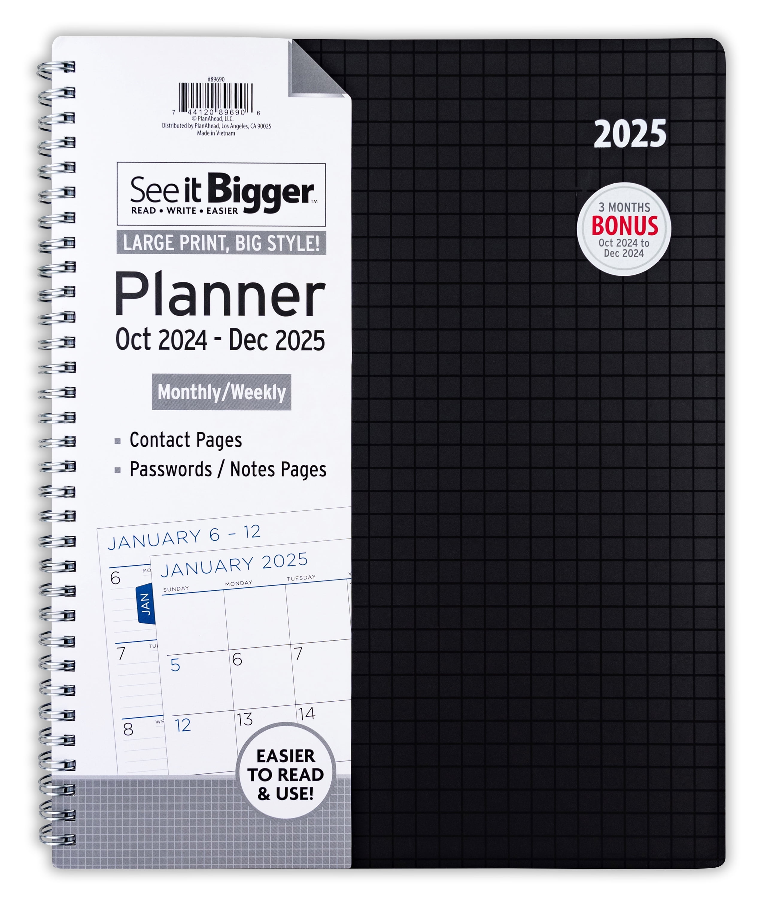 See it Bigger Planners in Calendars and Planners - Walmart.com