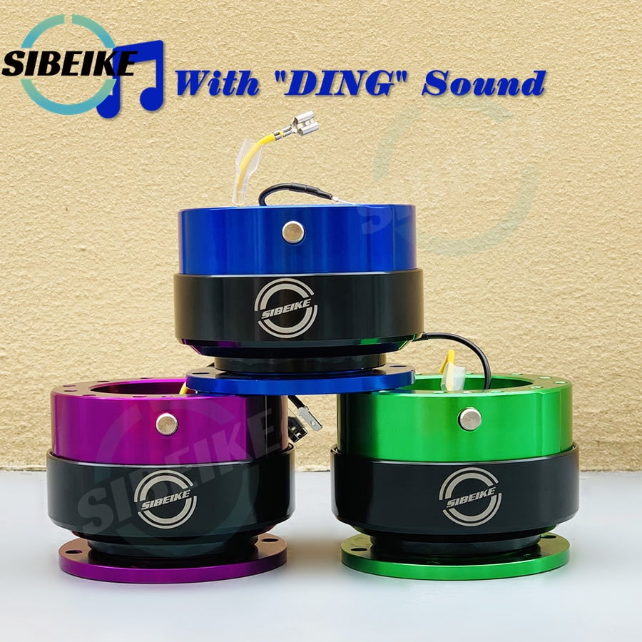SIBEIKE Racing Ding Sound Quick Release JDM Universal Steering Wheel ...