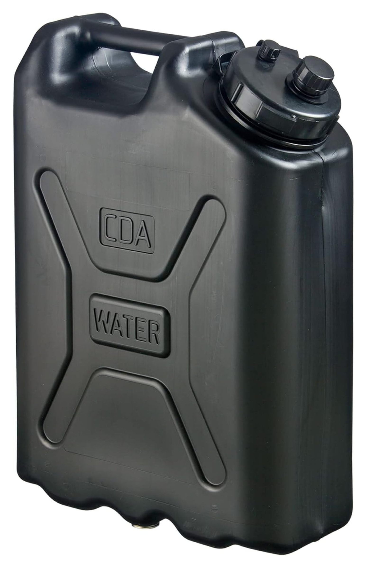 SICHEN 5 Gallon 20 Liter Heavy Duty Military HDPE Plastic Water Container for Camping, Off ...