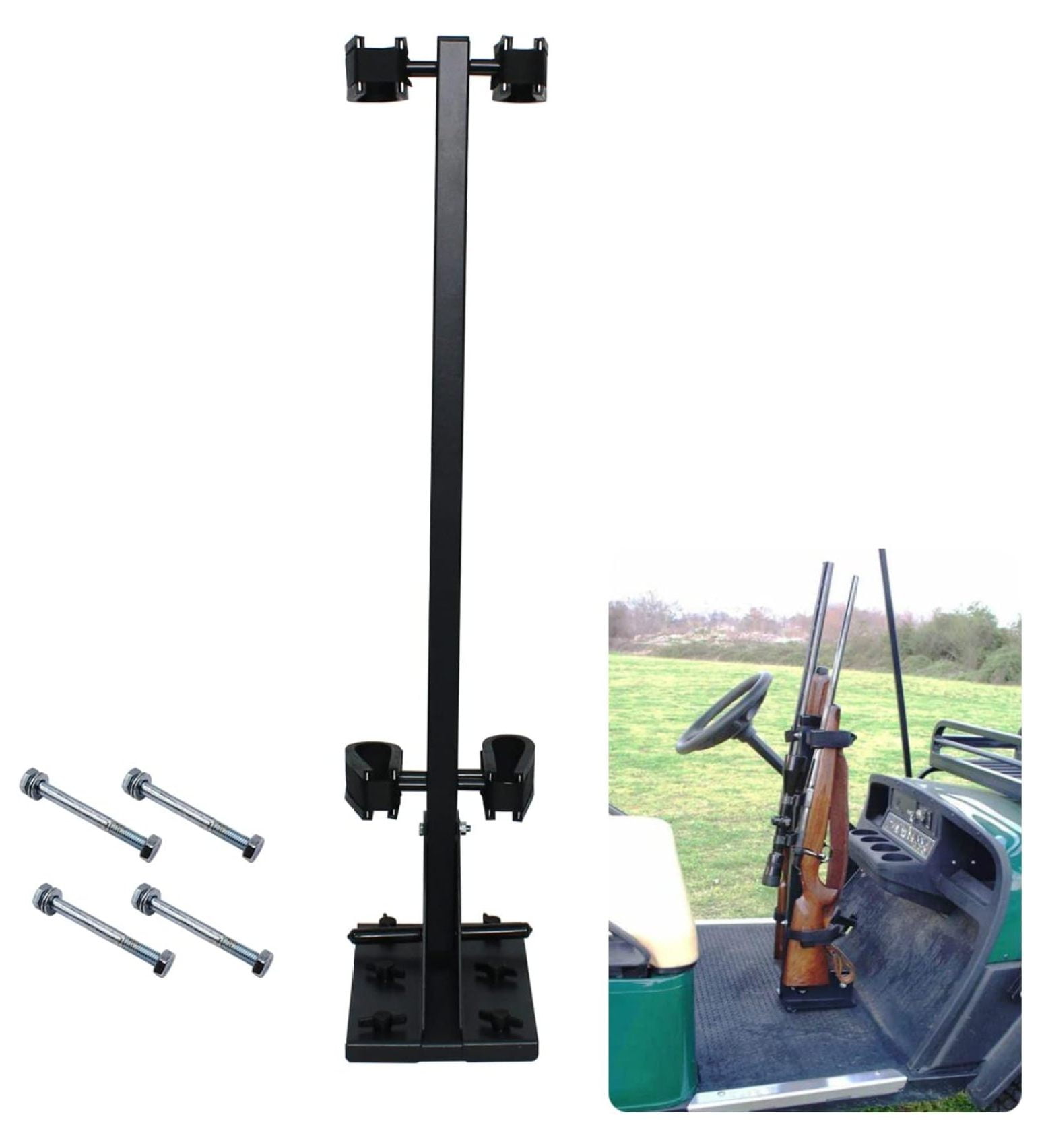 SICHEN Golf Cart Universal Gun Rack/Stand Up Gun Holder Fits Ezgo Club ...