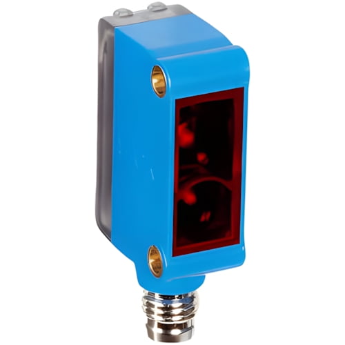 SICK GL6-N4111, Mini Photoelectric Sensor,Retroreflective,Dual Lens,5m,Visbl Red,NPN, Light/dark ...