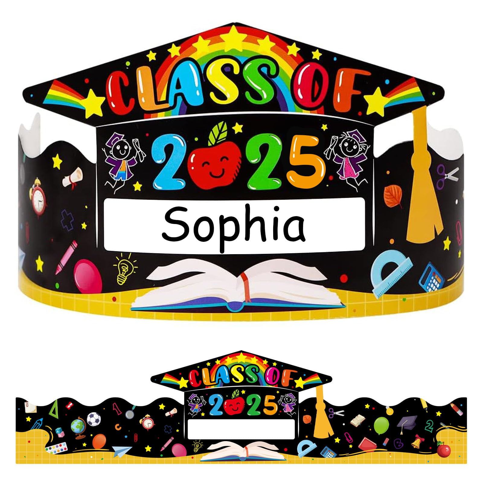 SICOHOME Kids Preschool Graduation STF9 Caps - 24 Hats Kids Preschool ...