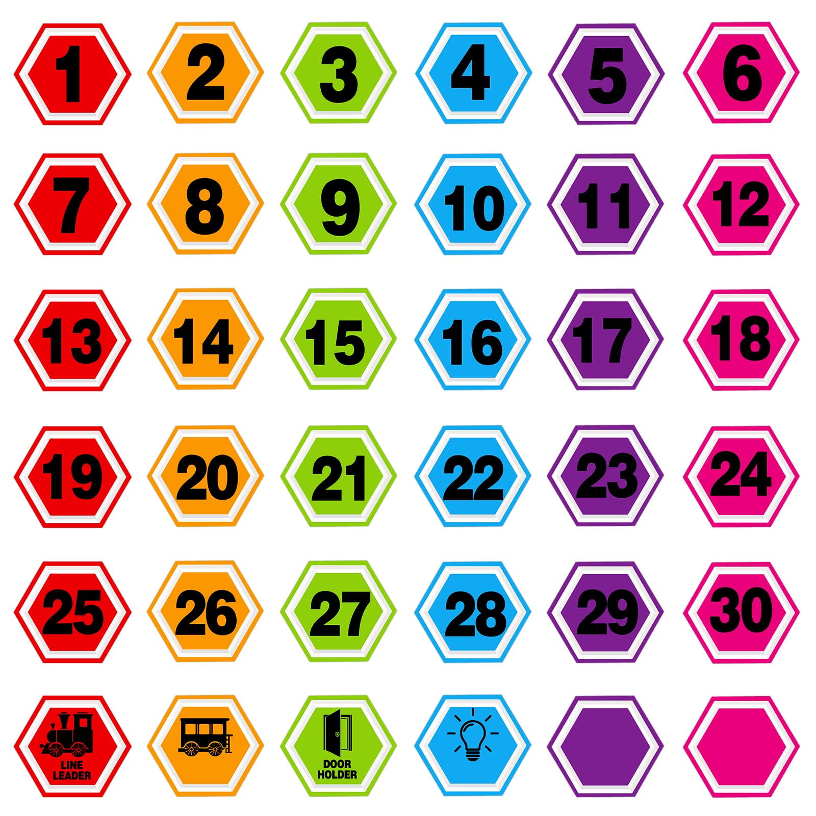 SICOHOME Line Up Spots for Classroom Floor Stickers for Classroom 36pcs ...