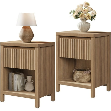 Homestyles Aspen Rustic Drawer Nightstand in Brown - Walmart.com