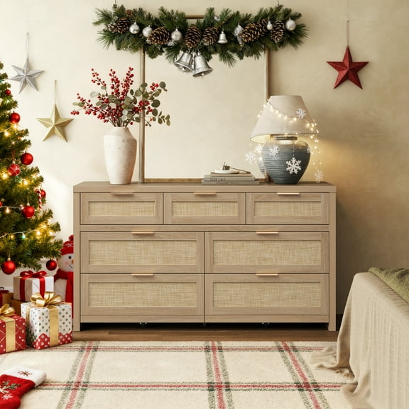 CONCETTA Tall Storage Dresser with 6 Fabric Drawers, Metal Frame with ...